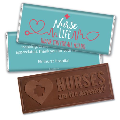Personalized Nurse Appreciation Chocolate Bars Personalized Nurse Appreciation Chocolate Bars