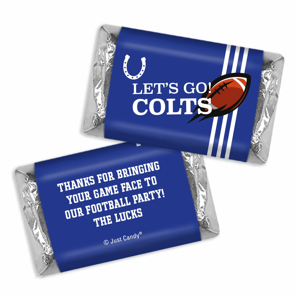 Personalized Colts Football Party Deluxe Candy Buffet - Whcandy.com