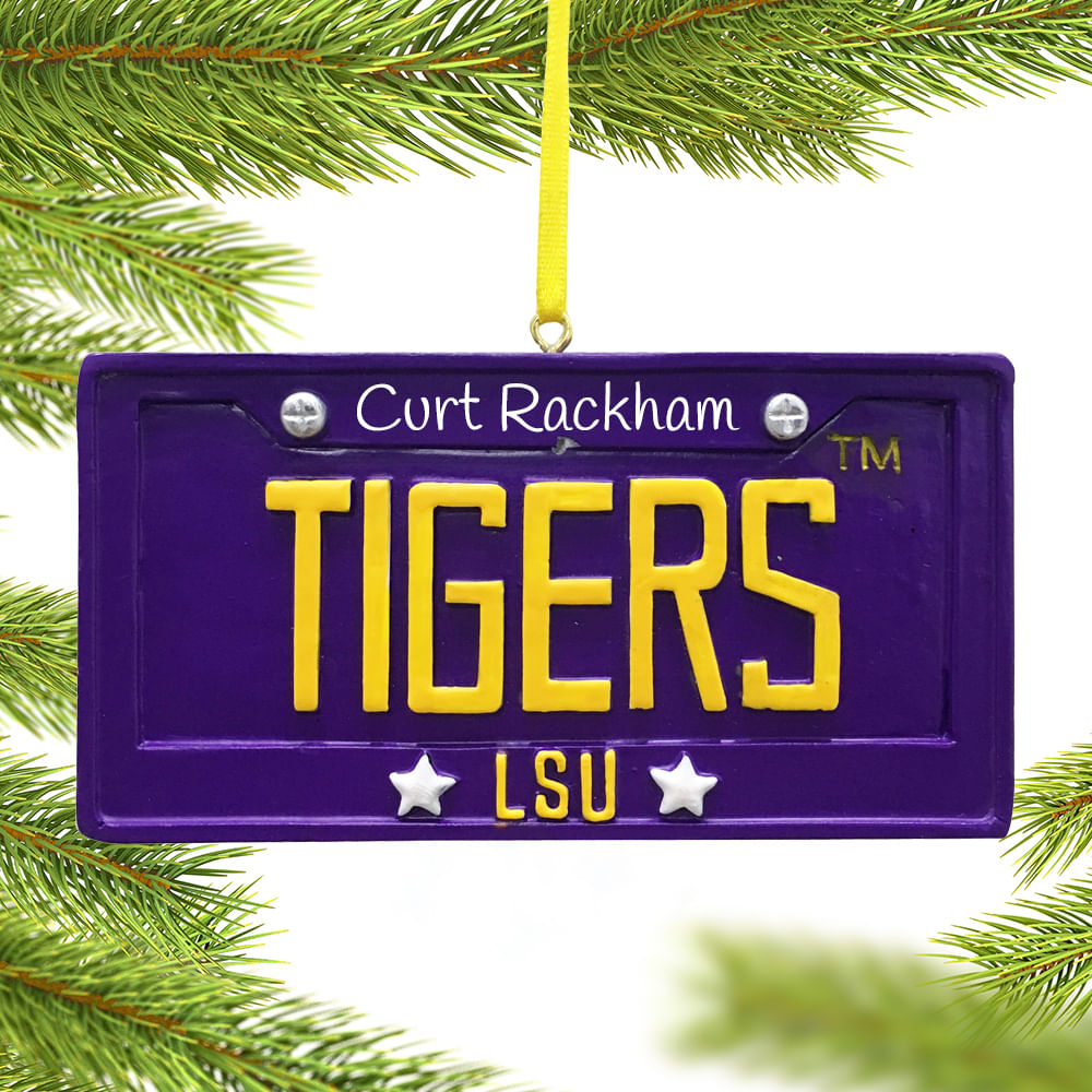 Personalized LSU License Plate - Whcandy.com