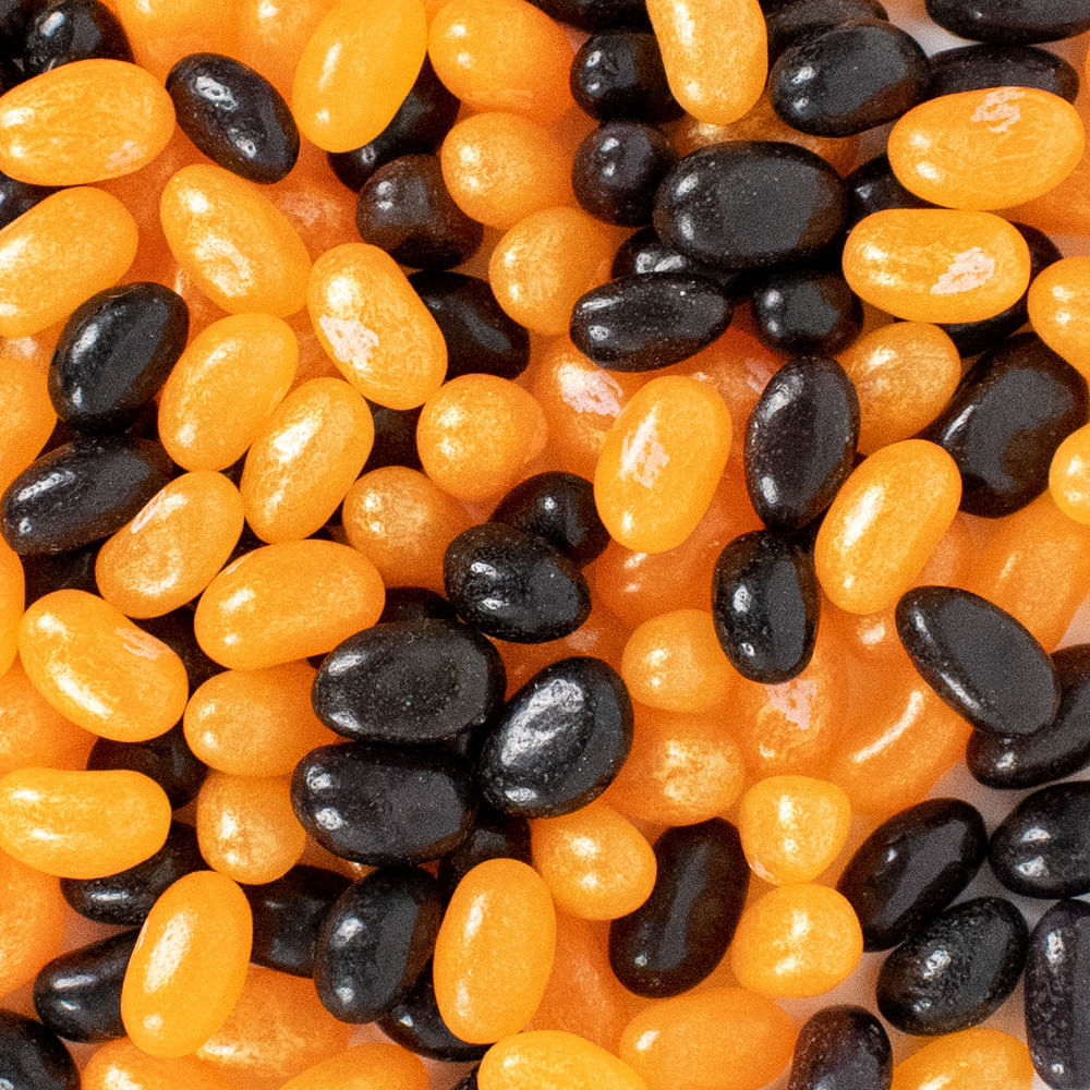 Halloween Black & Orange Jelly Belly Jelly Beans - Whcandy.com
