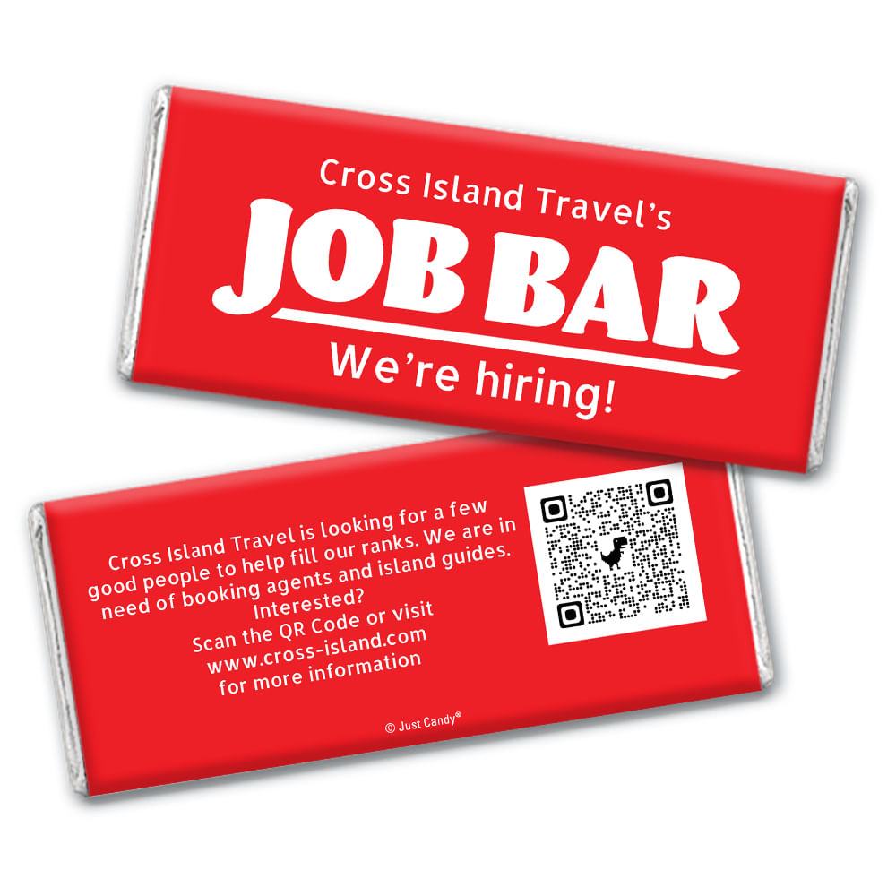 Personalized Business Promotional Job Bar Hiring Chocolate Bar ...