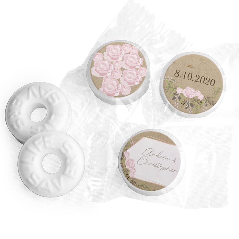 Personalized Botanical Border LifeSavers Mints - Whcandy.com