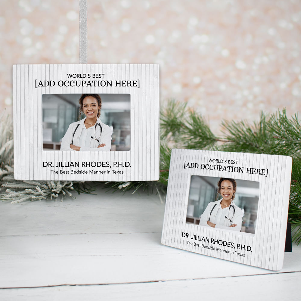 World's Best Employee Picture Frame Photo Ornament - Whcandy.com