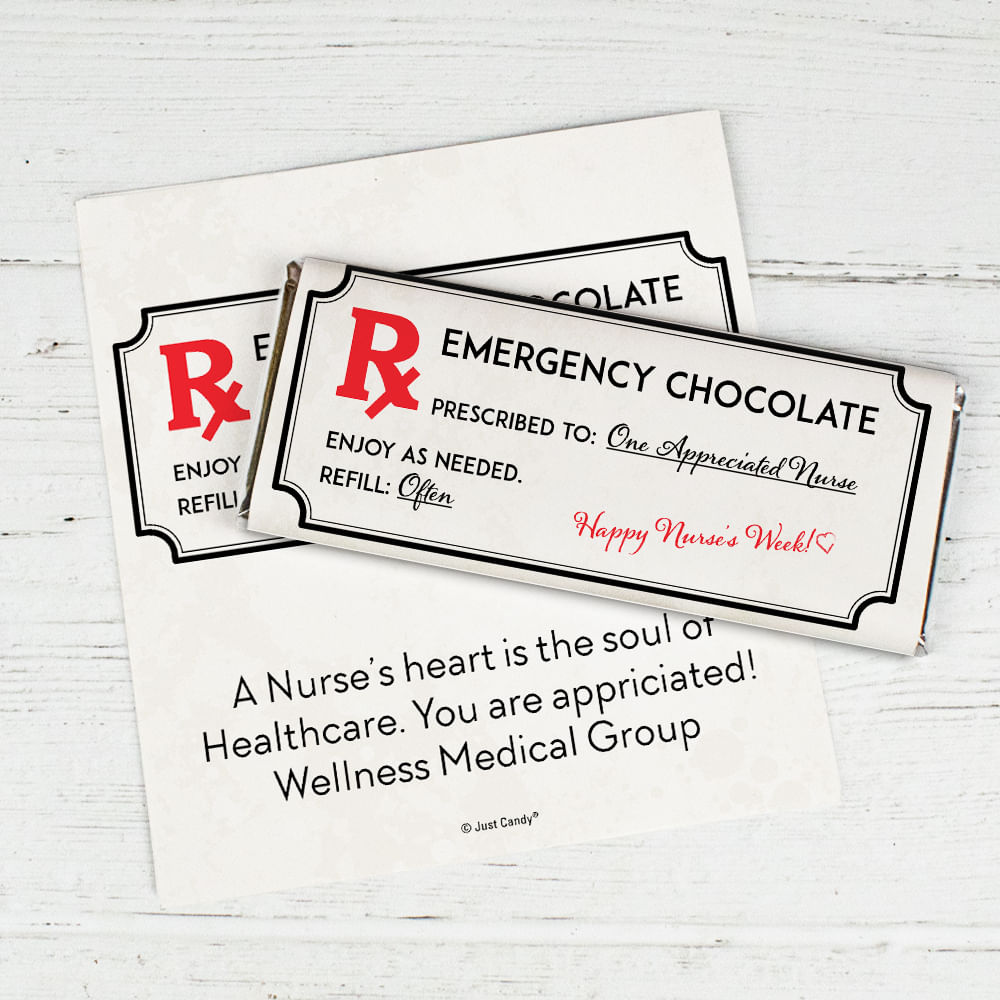 Personalized Emergency Chocolate Kit Chocolate Bar Wrappers - Whcandy.com