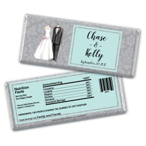Personalized Wedding Reception Chocolate Bars