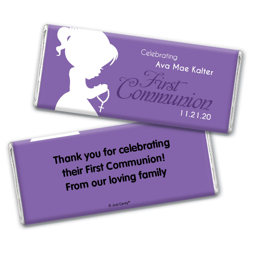 First Holy Communion Candy: Precious Prayers Personalized Hershey Candy ...
