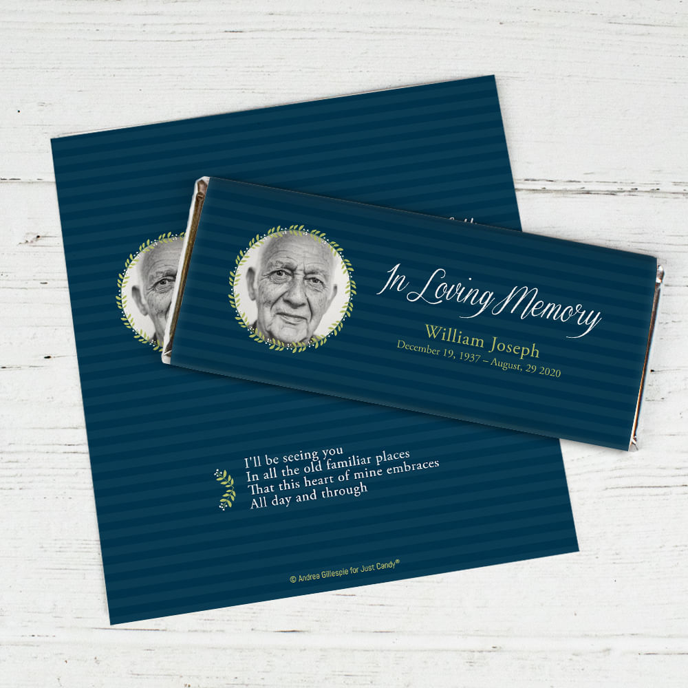 Personalized In Loving Memory Photo Remembrance Hershey's Chocolate Bar ...