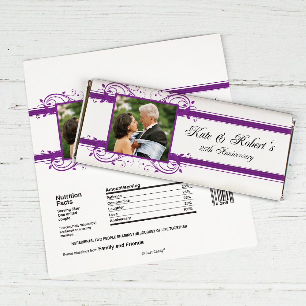 Personalized Anniversary Favors: Lives Entwined Personalized Candy Bar ...