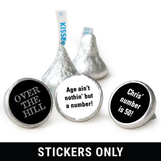 Nothin' But a Number Birthday Stickers Personalized - Whcandy.com