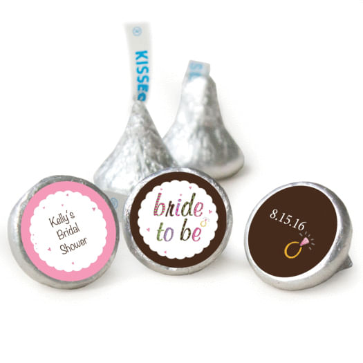 Bride to Be Bridal Shower 3/4" Sticker (108 Stickers) - Whcandy.com