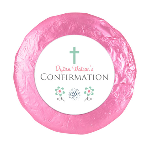 Blooming Life Confirmation Favors 1.25in Stickers - Whcandy.com